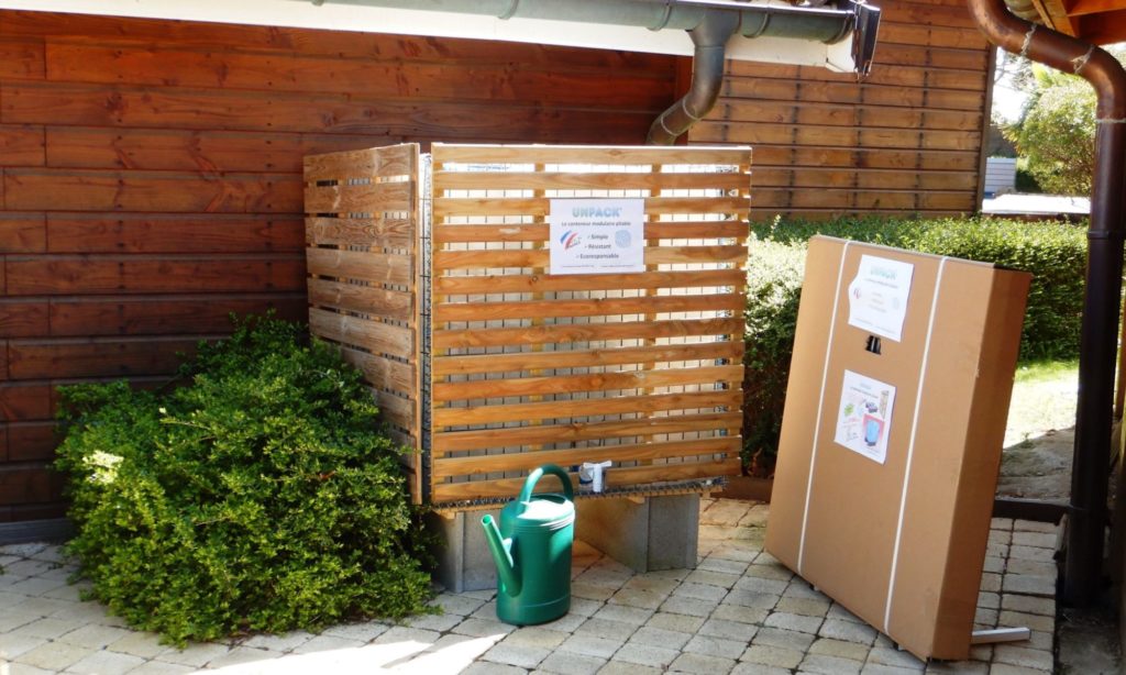 Cacher une cuve à eau 1000 litres, enfin la solution! UNPACK un simple kit